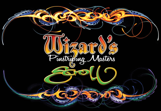 Wizard's Pinstriping Master - Scroll DVD + Wizard Black Widow